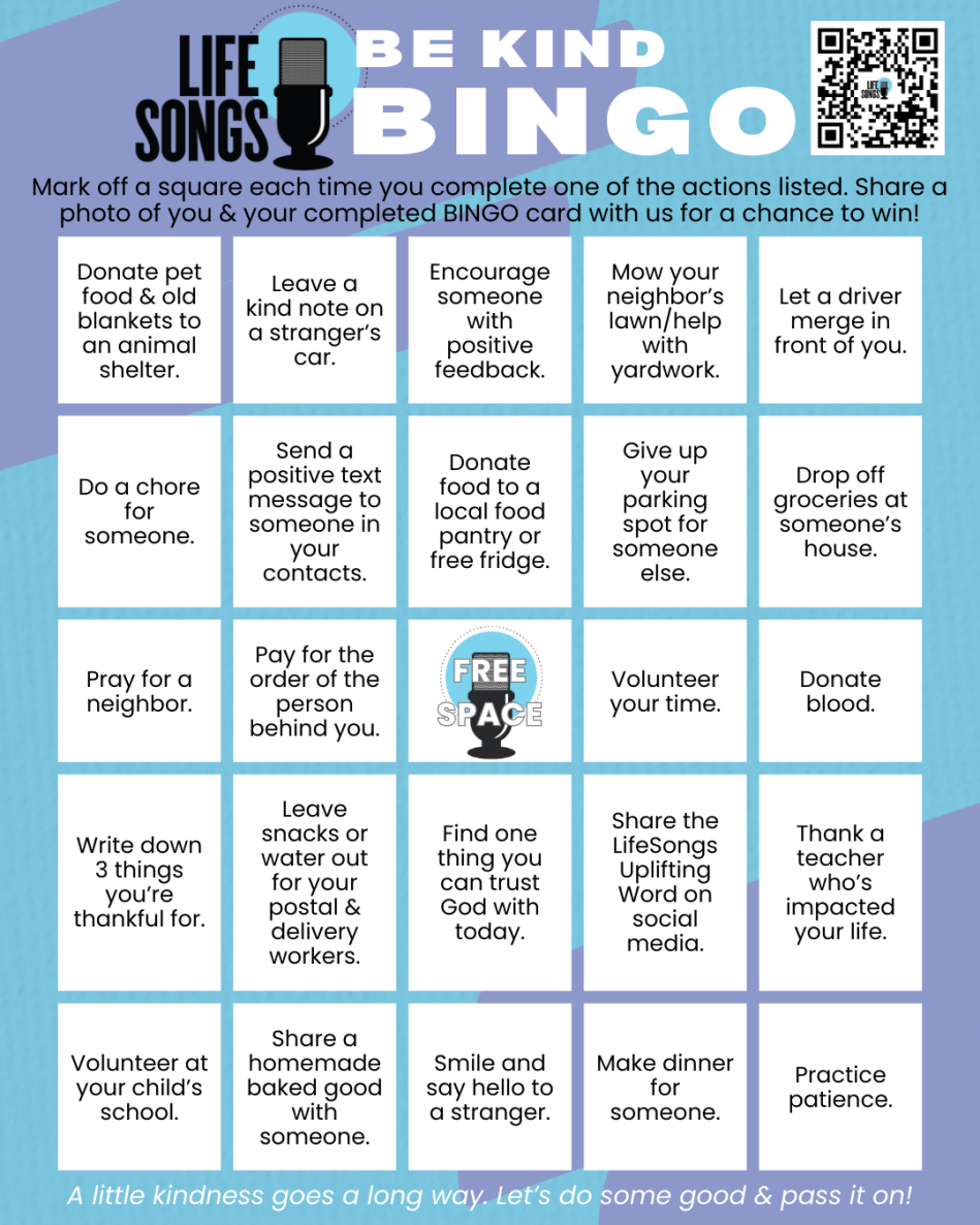 Be Kind Bingo | Lifesongs.com